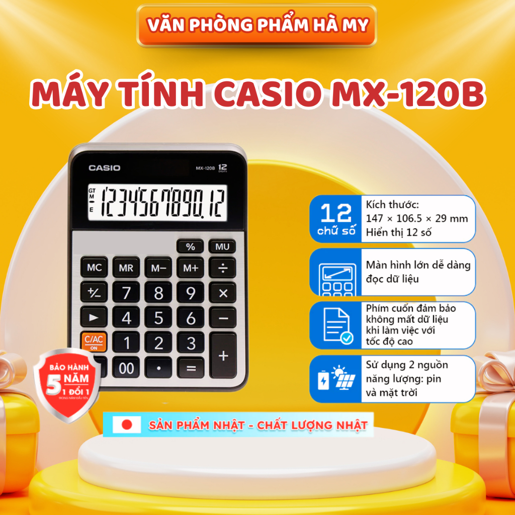 Máy tính Casio MX-120B Chính Hãng | Shopee Việt Nam