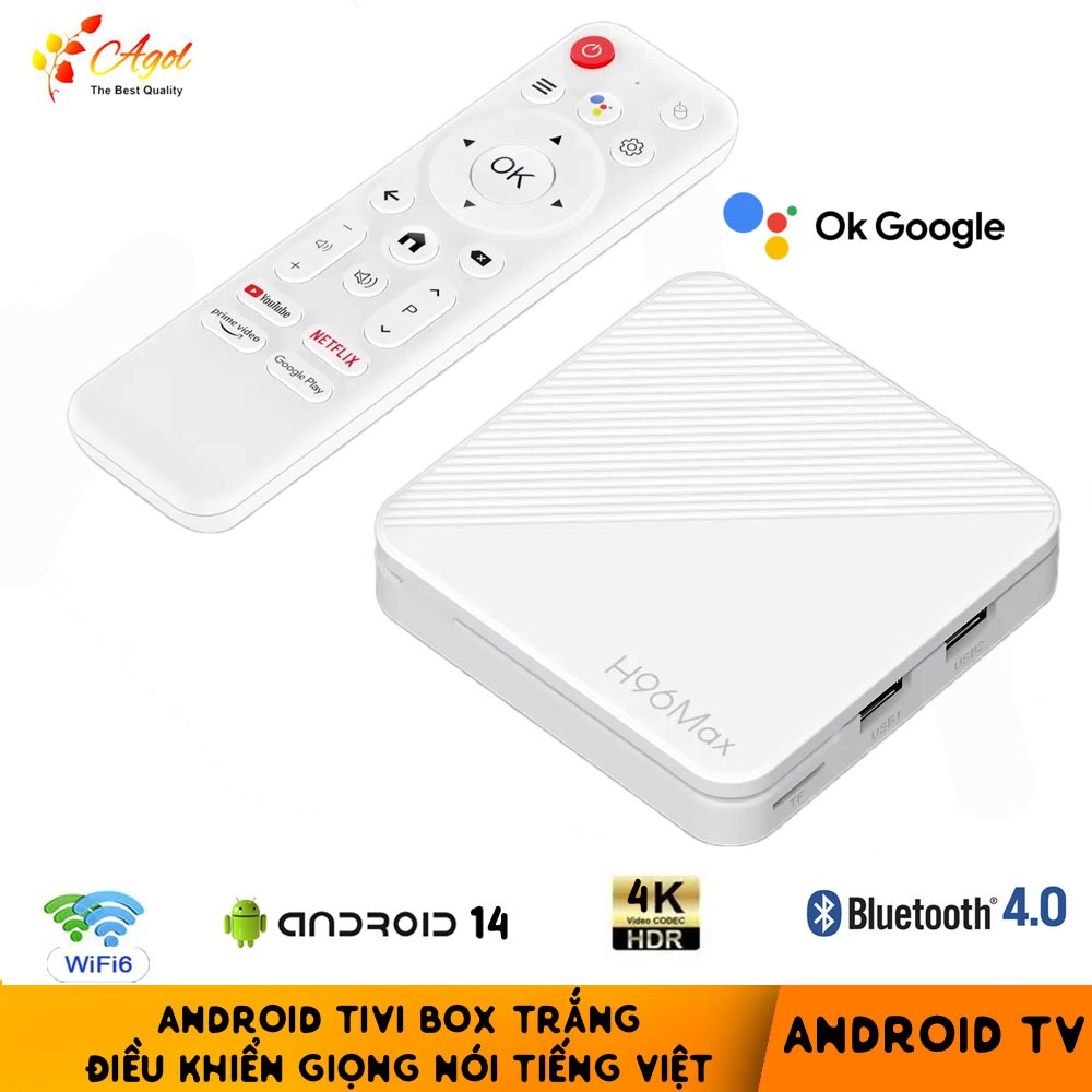 Tivi box H96 Max điều khiển giọng nói tiếng việt hỗ trợ bluetooth Wifi ...