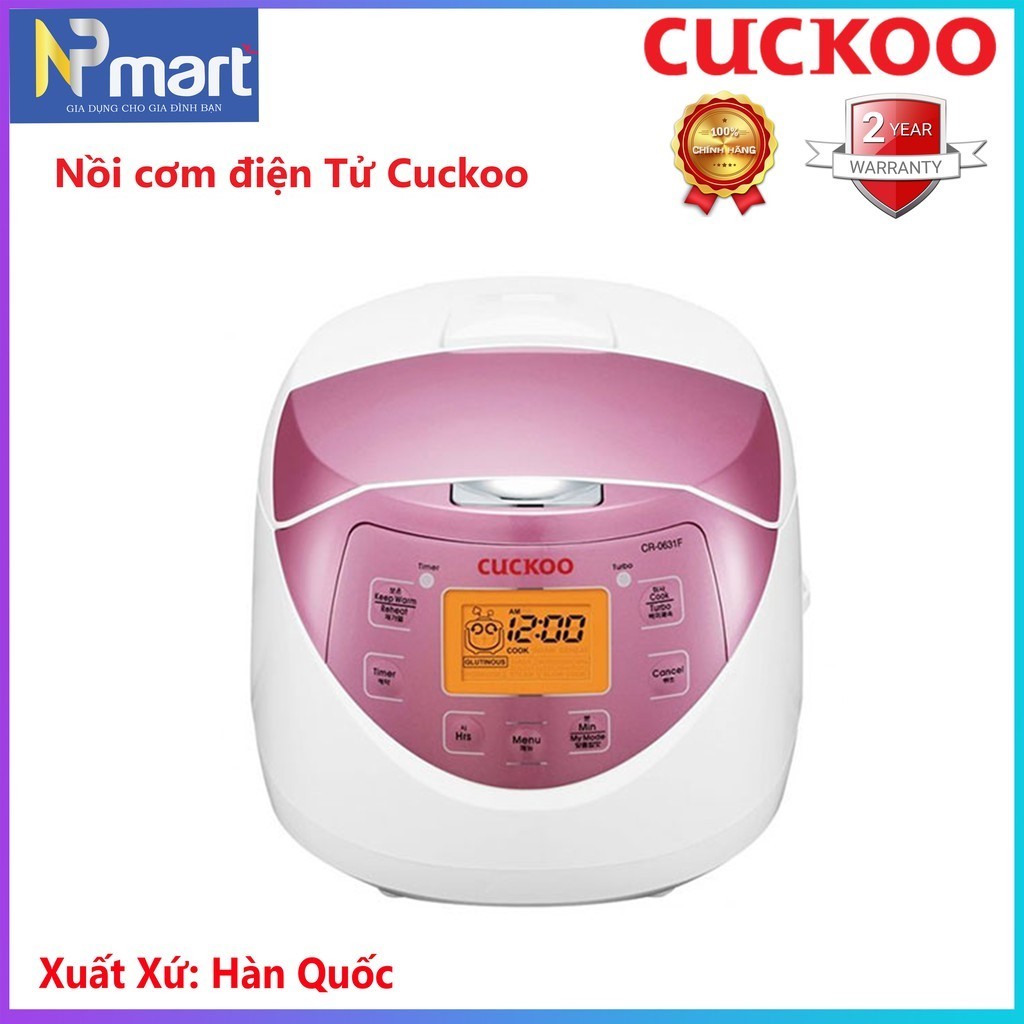NỒI CƠM ĐIỆN TỬ CUCKOO CR-0631F 1.08 Lít Nhập khẩu Hàn Quốc, 2-4 người ...