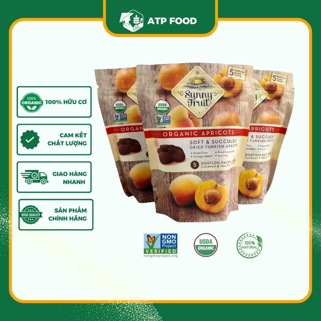 Mơ Khô Hữu Cơ Sunny Fruit 250g, Không Thêm Đường, Không Chất Bảo Quản ...