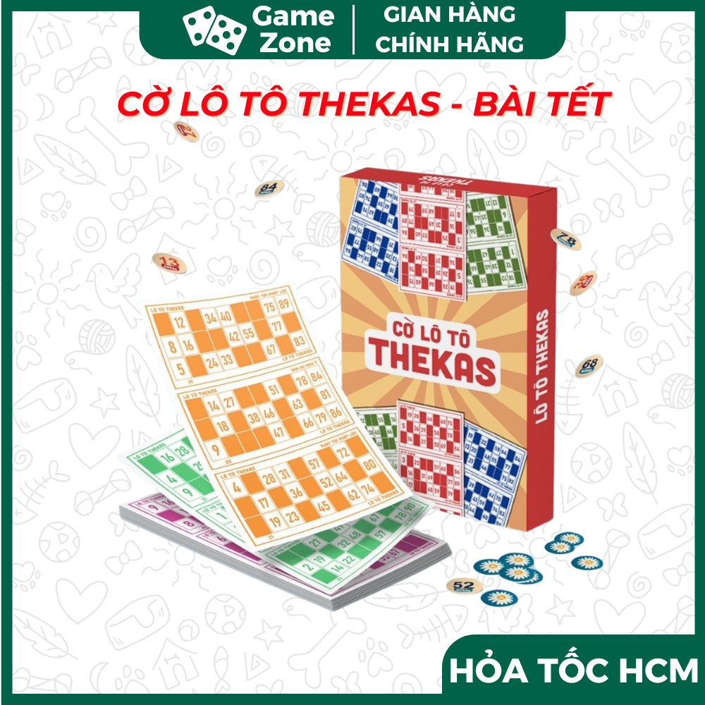 Bộ Lô Tô THEKAS Loại Cao Cấp, Cờ Lô Tô Trò Chơi Dân Gian Giải Trí Cực ...