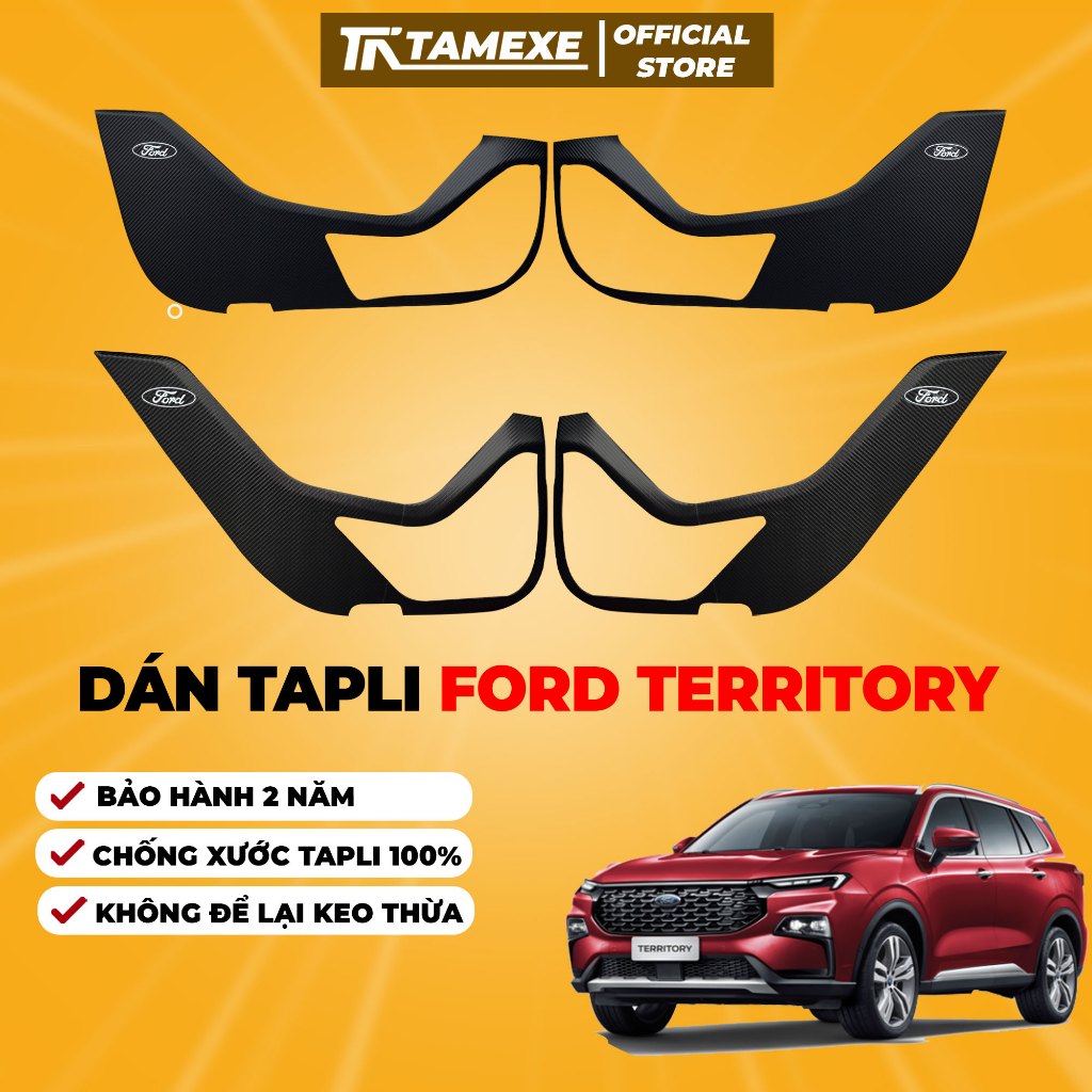 Miếng dán tapli cửa ô tô FORD TERRITORY loại 1 TAMEXE chống trầy xước ...