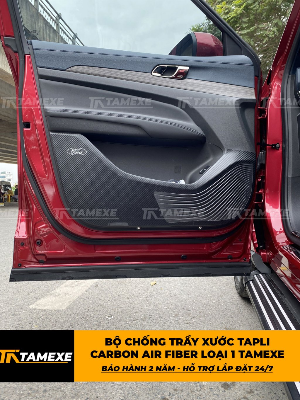 Miếng dán tapli cửa ô tô FORD TERRITORY loại 1 TAMEXE chống trầy xước ...