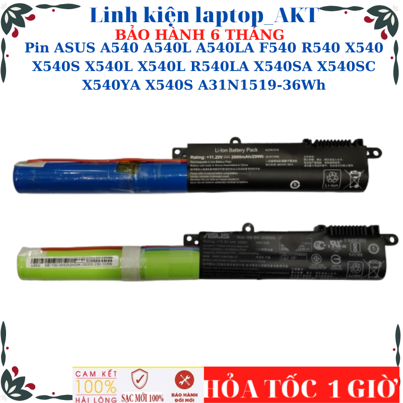 Pin ASUS A540 A540L A540LA F540 R540 X540 X540S X540L X540L R540LA ...