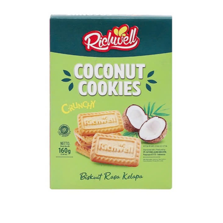 [DATE 8/2025] BÁNH QUY VỊ DỪA RICHWELL INDONESIA (HỘP 160GR) - COCONUT ...