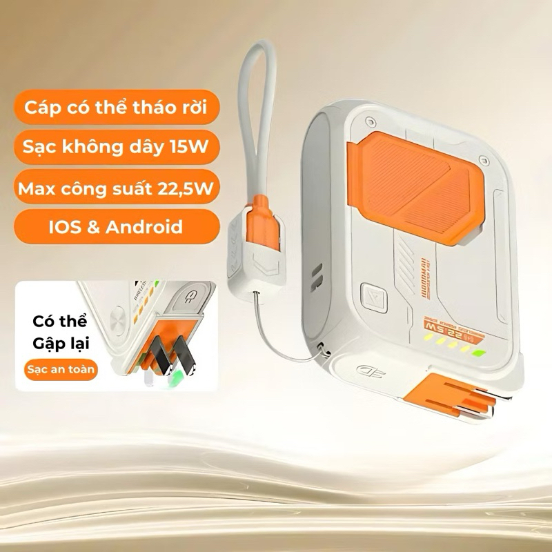 Pin Dự Phòng 10000mAh SYC S158 - Sạc Nhanh 22.5W QC3.0 Sạc Không Dây ...