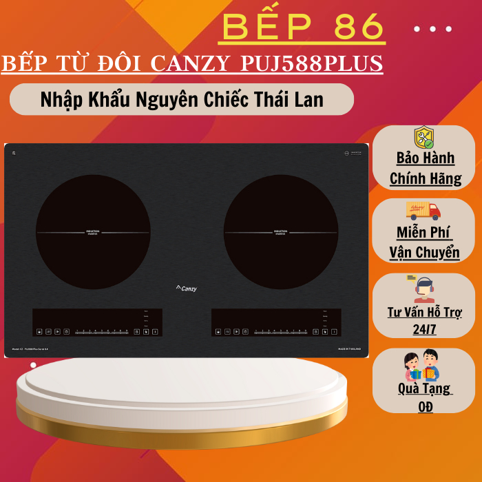 Bếp từ đôi CANZY CZ-PUJ588 Plus Serial 8.0 | Nhập khẩu nguyên chiếc ...