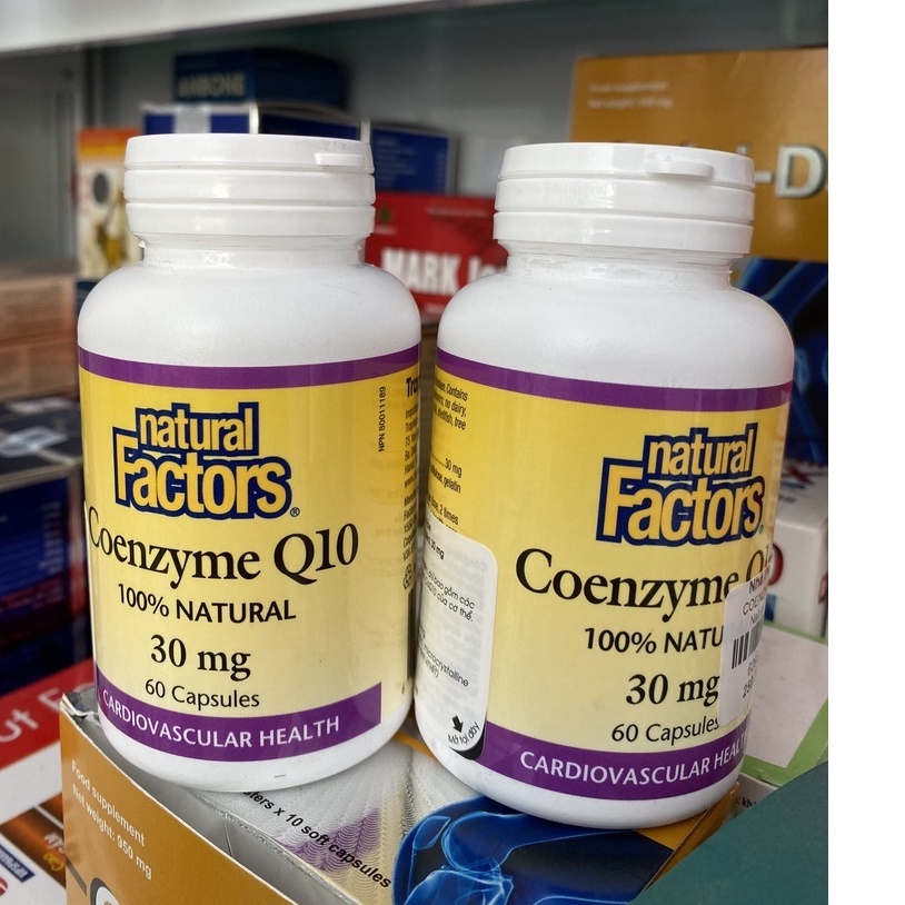 Viên uống Natural Factors Coenzyme Q10 Traphaco phòng ngừa các bệnh tim mạch (60 viên) | Shopee ...