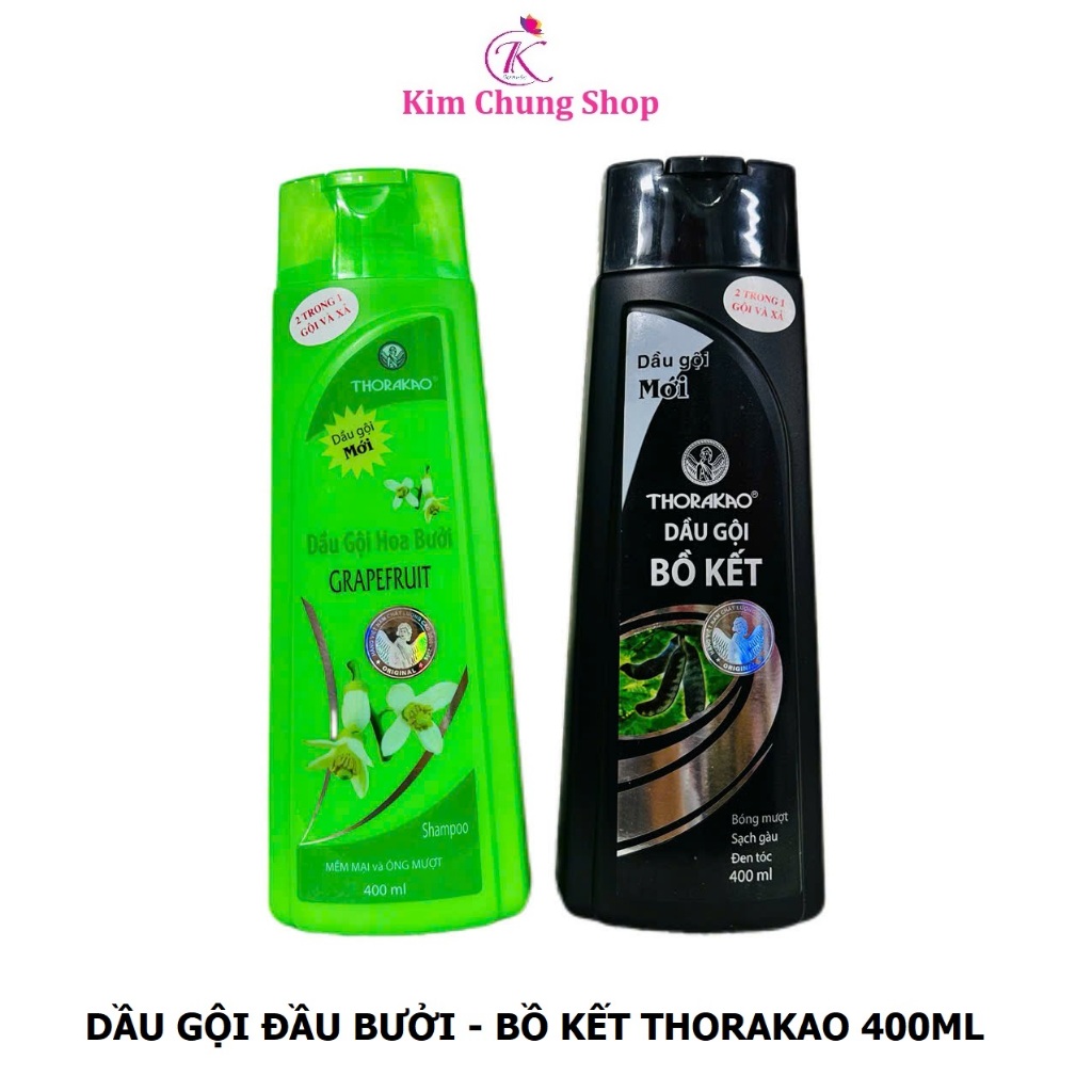 Dầu gội đầu Hoa bưởi & Bồ kết THORAKAO 400ml (Gội xả 2 in 1) | Shopee ...