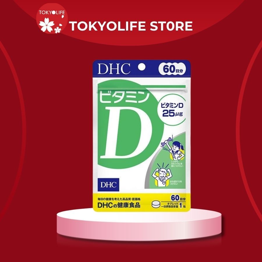 Viên uống bổ sung Vitamin D Dhc Nhật Bản 60 ngày 60 viên hỗ trợ miễn dịch, tăng cường sức khỏe ...