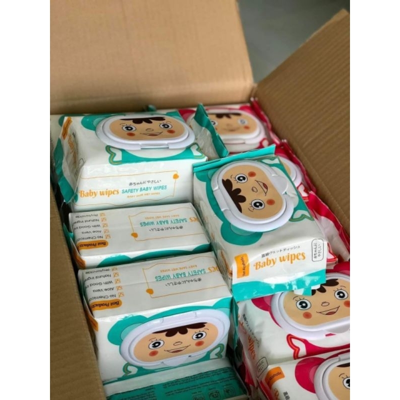 [HCM] Combo 10 gói khăn ướt Baby cân nặng 600g/gói (dòng baby wipes ...