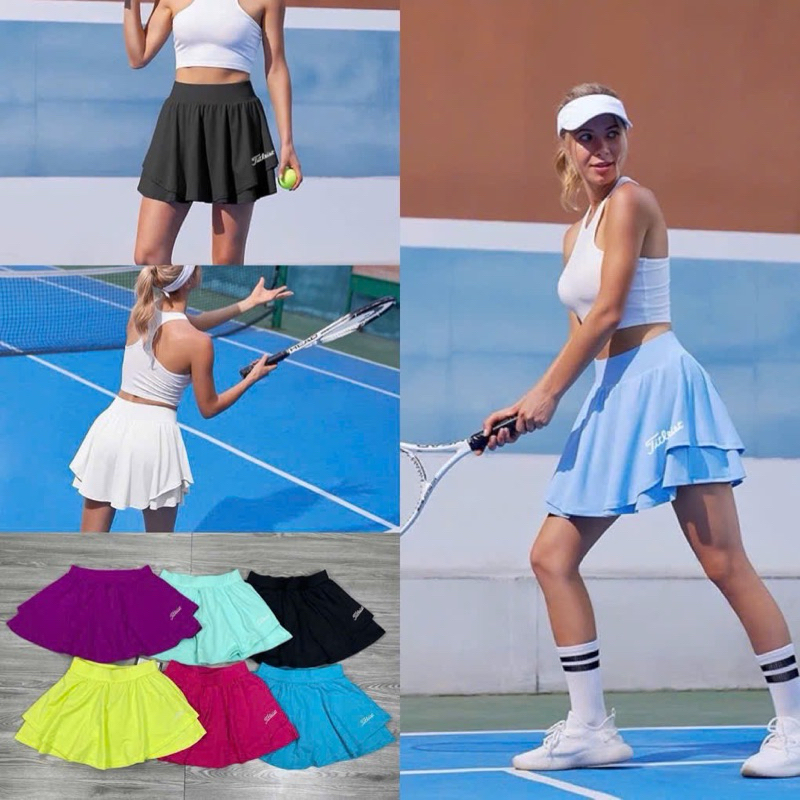 Chân Váy Tennis, Pickleball Cao Cấp Thể Thao 2 Lớp Vải Thun Có Túi ...