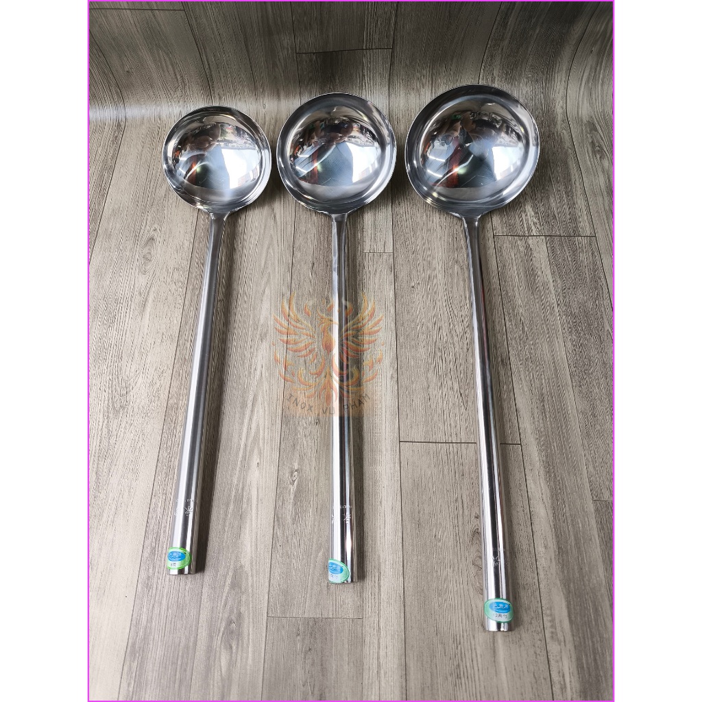 VÁ / MUÔI MÚC CANH CHO GIA ĐÌNH,QUÁN ĂN,NHÀ HÀNG (CÁN GỖ HOẶC INOX ĐỦ ...
