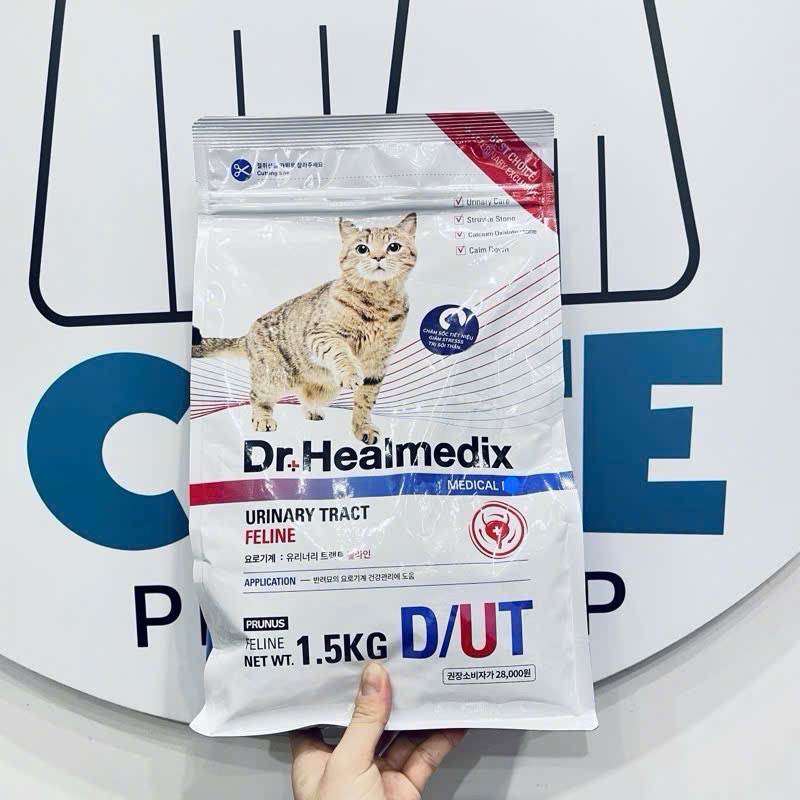 Thức ăn mèo Dr.Healmedix Urinary Tract Feline D/UT 1.5kg - Hỗ trợ sỏi ...