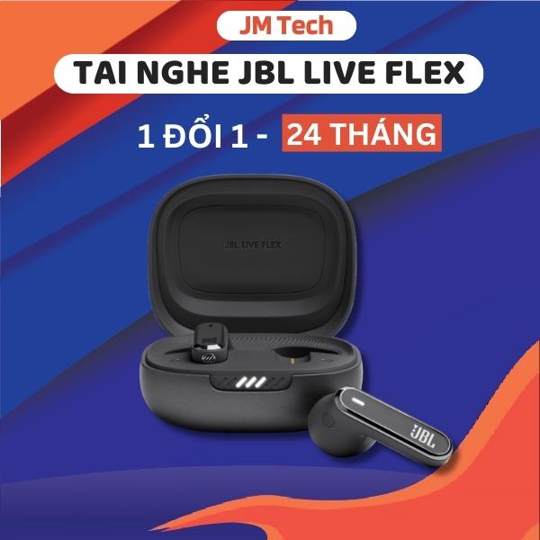 Tai nghe Nhét Tai Không Dây Bluetooth JBL Live Flex TWS Chống Nước IP54 Chống Ồn Pin Tối Đa 32H ...