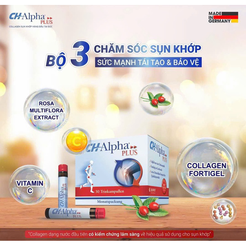 [Tặng Quà 1 Hộp Gel CH-Alpha] Collagen hỗ trợ xương khớp CH Alpha PLUS dạng nước hàng đầu tại ...