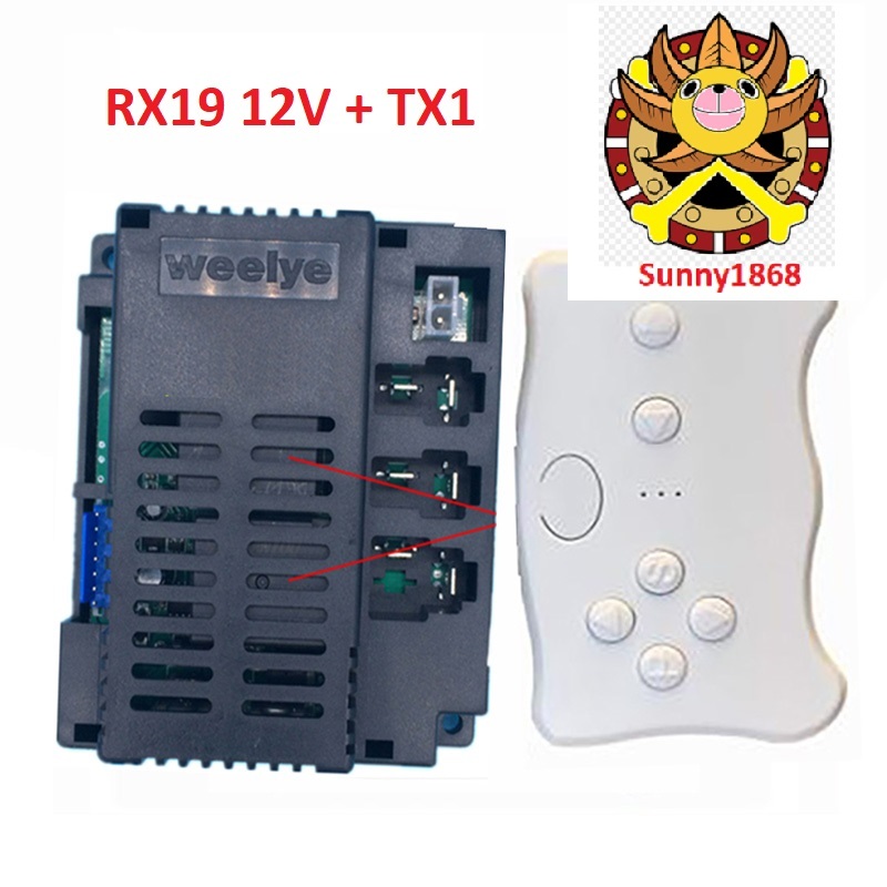 MẠCH WEELYE RX RX19 A XE Ô TÔ ĐIỆN TRẺ EM 2 MOSFET 12V 7 Pin 4 ĐỘNG CƠ 2.4ghz | Shopee Việt Nam