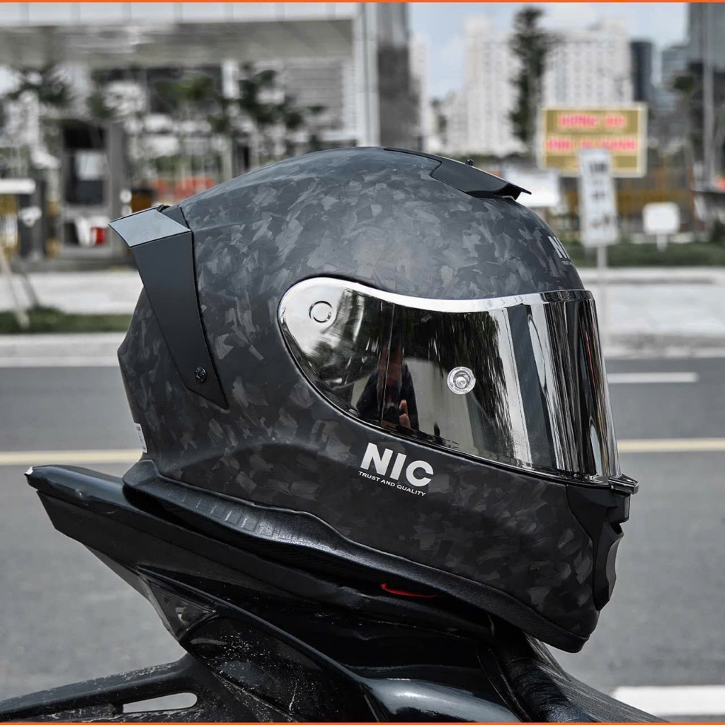 [Hỏa Tốc] Mũ Fullface Carbon NIC N02 Cao Cấp Tích Hợp Kính Đổi Màu ...