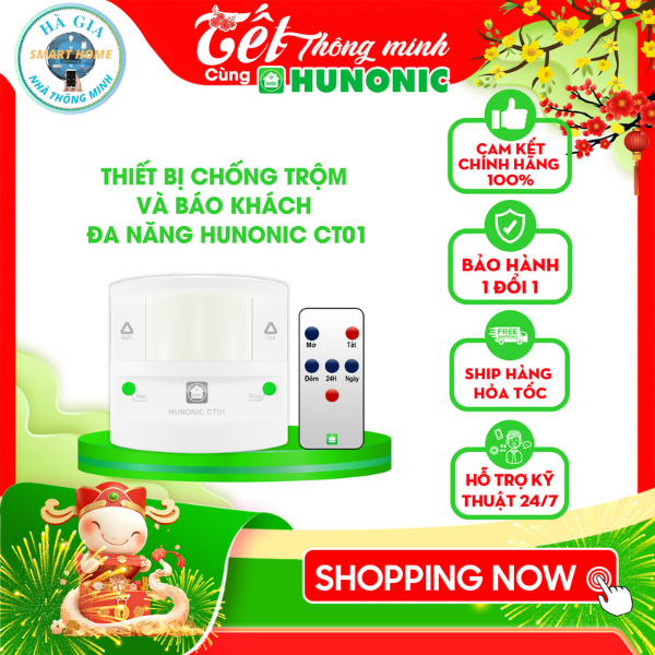 Thiết Bị Chống Trộm Kết Hợp Báo Khách Hunonic CT01. Điều Khiển Từ Xa Gửi Thông Báo Về Điện Thoại ...