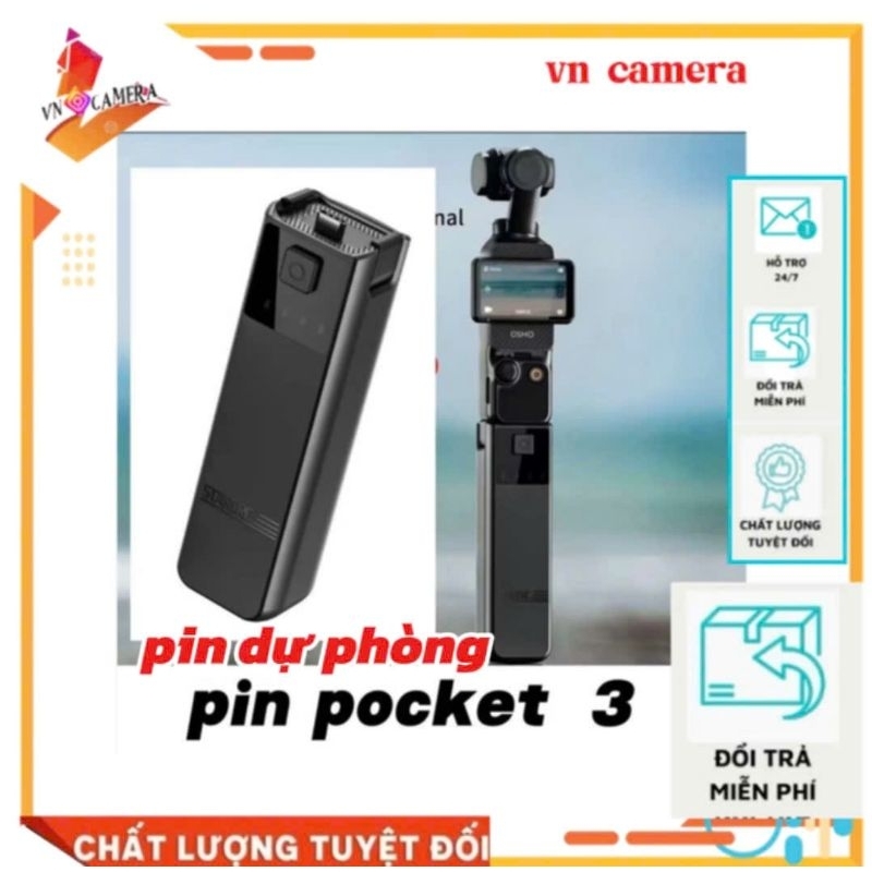 pin dự phòng máy quay dji pocket 2 3 dung lượng 4000 mah phụ kiện kiện dji pocket 2 3 máy quay ...