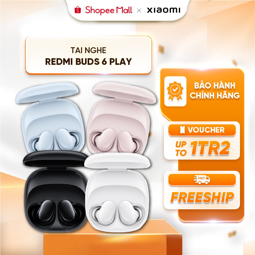 Tai Nghe Bluetooth Redmi Buds 6 PLay Hồng BHR8775GL/ Trắng BHR8773GL ...