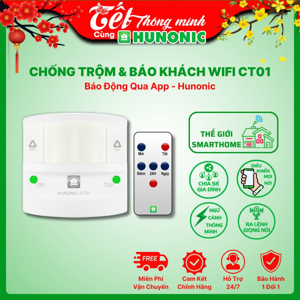 Hunonic CT01 – Thiết bị chống trộm độc lập, bảo vệ an ninh | Shopee Việt Nam