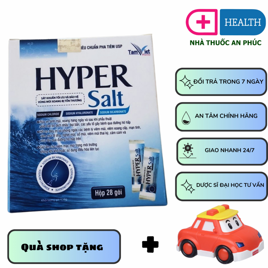 [CHÍNH HÃNG] Muối rửa mũi xoang HYPER Salt KIT hộp 28 gói | Shopee Việt Nam