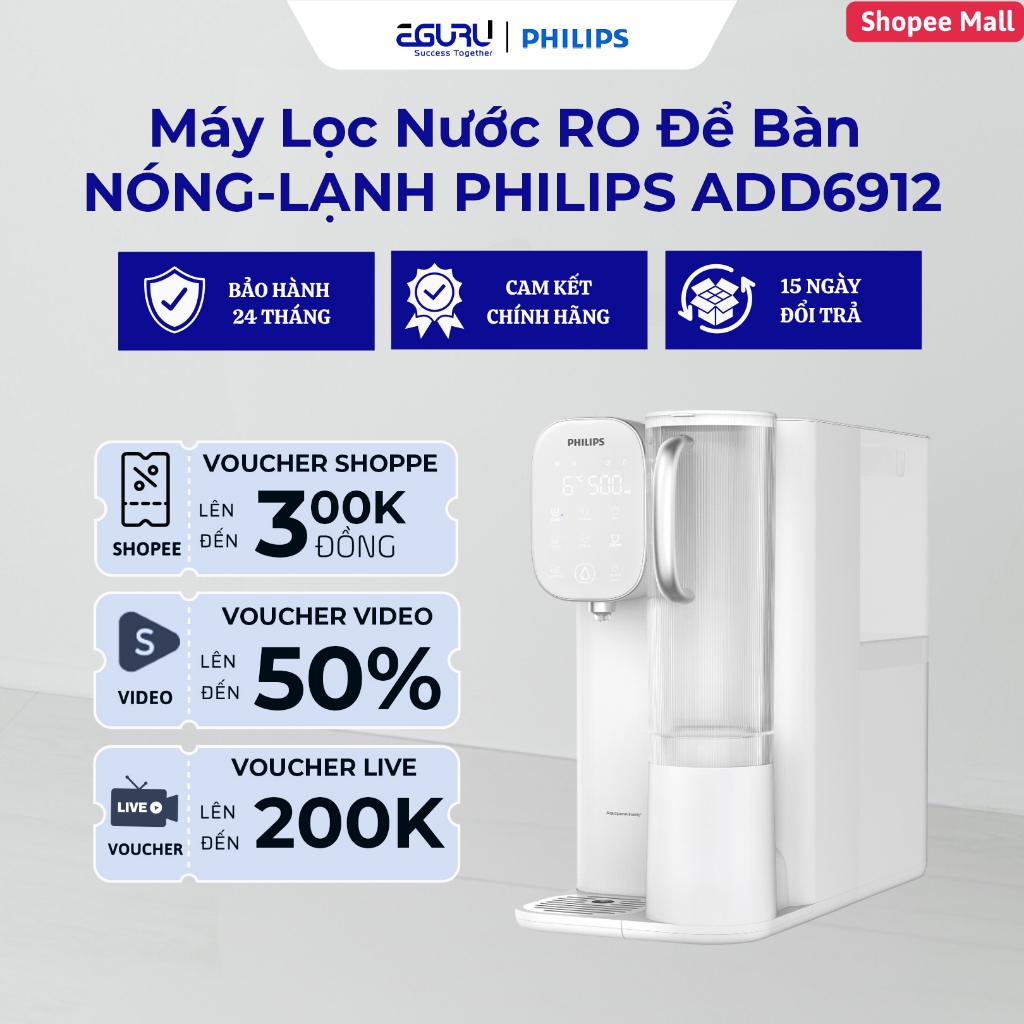 Máy Lọc Nước RO Để Bàn NÓNG-LẠNH PHILIPS ADD6912, Công nghệ lọc ...