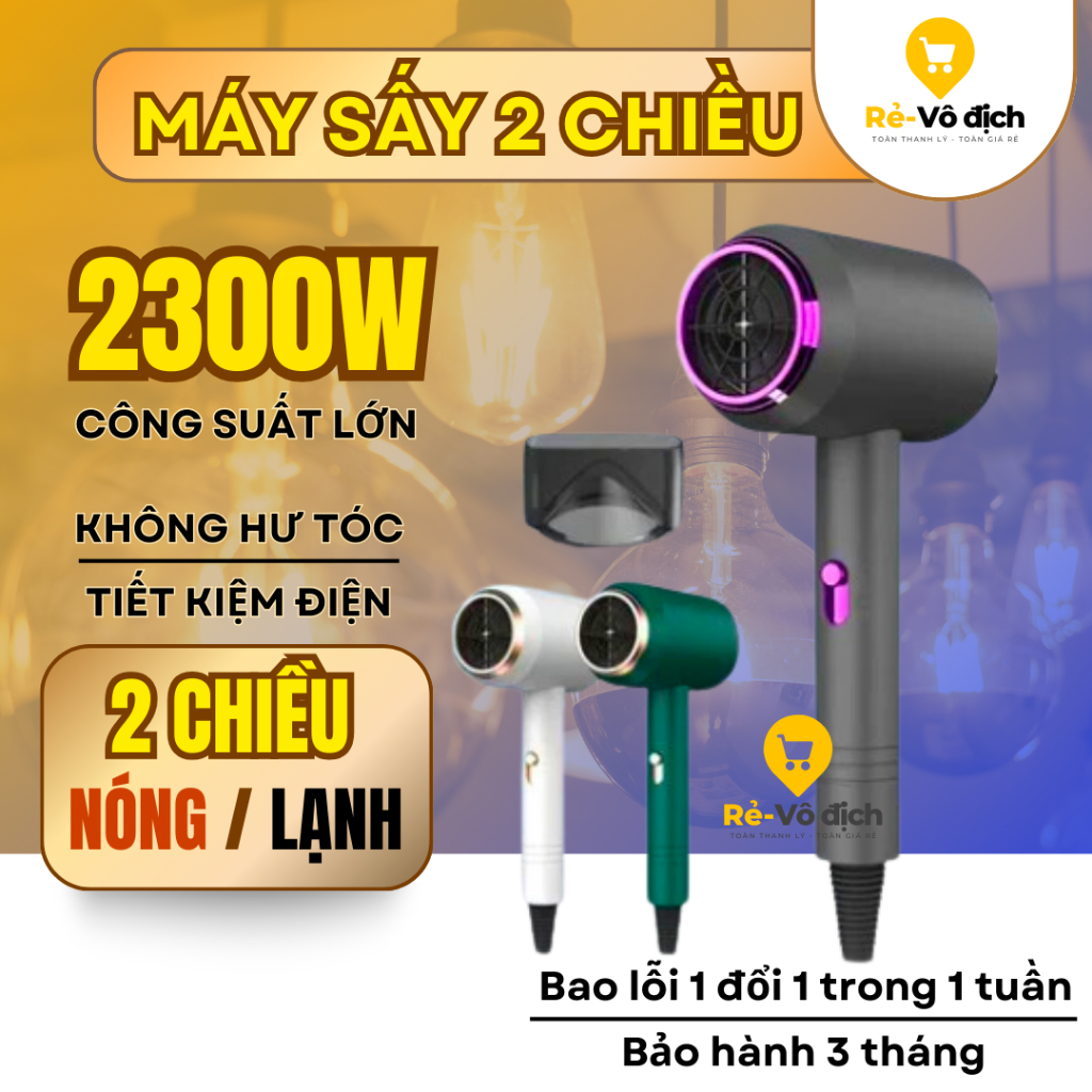 Máy Sấy Tóc Tạo Kiểu Đa Năng 2 Chiều Nóng Lạnh Nhanh Khô Công Suất Lớn ...