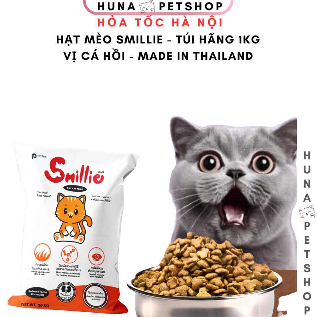 Hạt Thức Ăn Cho Mèo Smillie 1kg – Chăm Sóc Toàn Diện Cho Mèo Yêu - Made ...