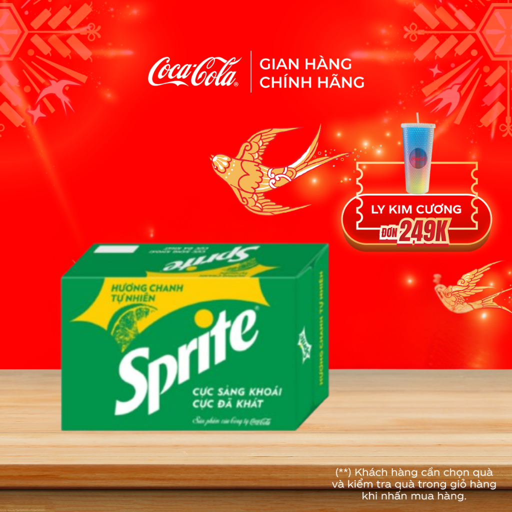 Thùng 24 Lon Mi-nhon Nước Giải Khát Có Gas Sprite Hương Chanh 235ml/lon ...