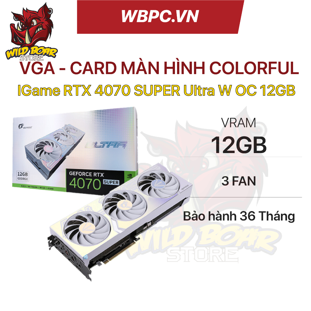 Card Màn Hình Colorful IGame RTX 4070 SUPER Ultra W OC 12GB-V - Chính ...