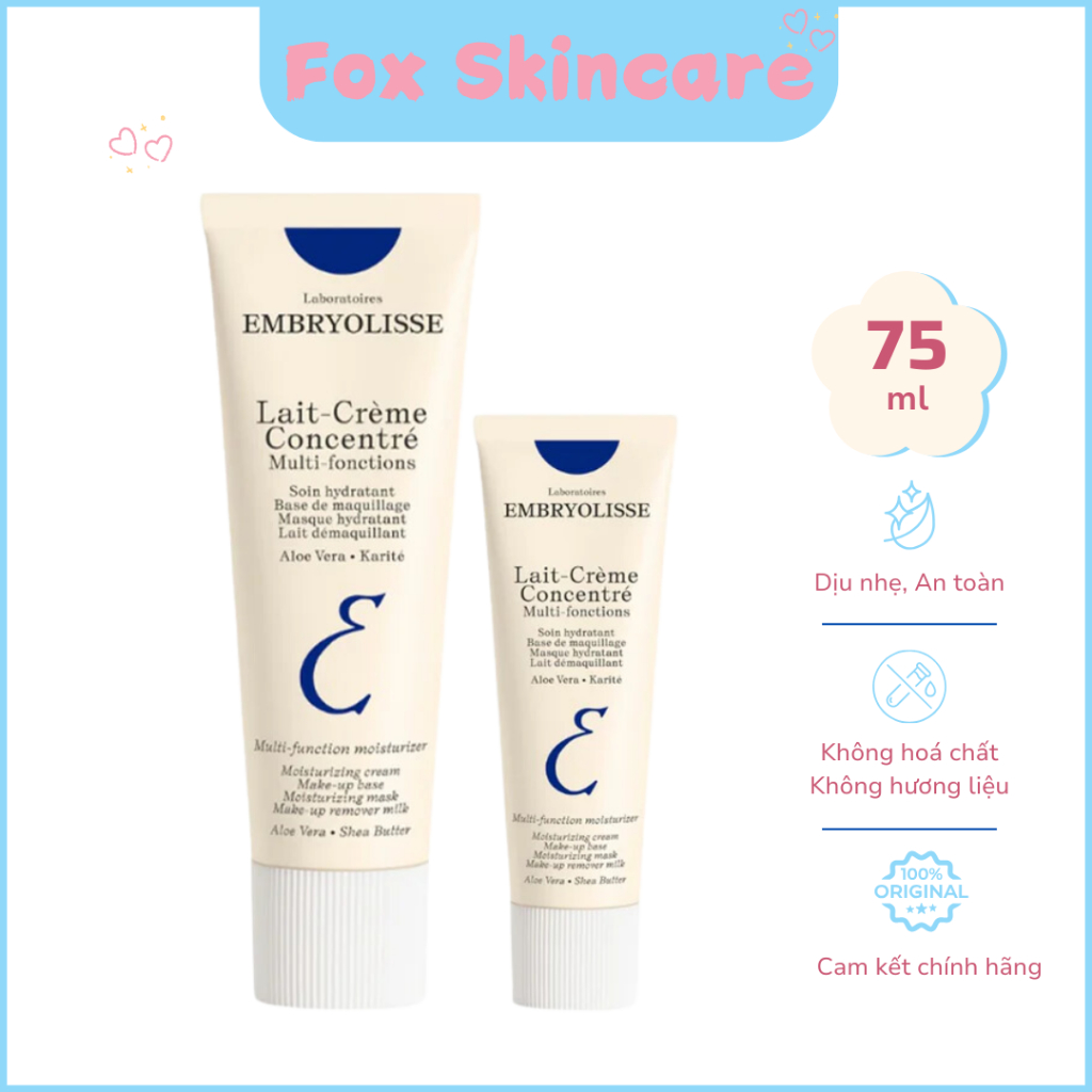 Kem Dưỡng Ẩm EMBRYOLISSE Siêu Phục Hồi 75ml/30ml Pháp Dưỡng Ẩm Chuyên ...