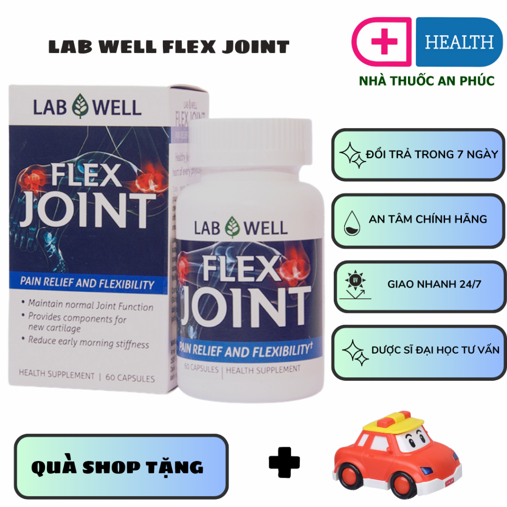 [CHÍNH HÃNG] VIÊN UỐNG BỔ KHỚP LAB WELL FLEX JOINT BỔ SUNG GLUCOSAMINE, HỘP 60 VIÊN | Shopee ...