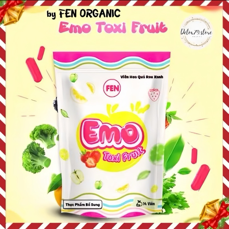 (Chính Hãng + Kèm Quà) Emoslim By Fen vị Emo Toxi Fruit Dạng Viên Mẫu ...