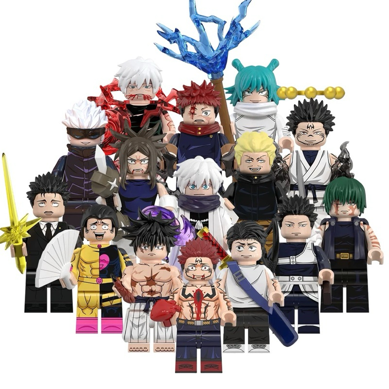 WM6201 6202 Minifigures Anime Jujutsu Kaisen mô hình lắp ráp các nhân ...