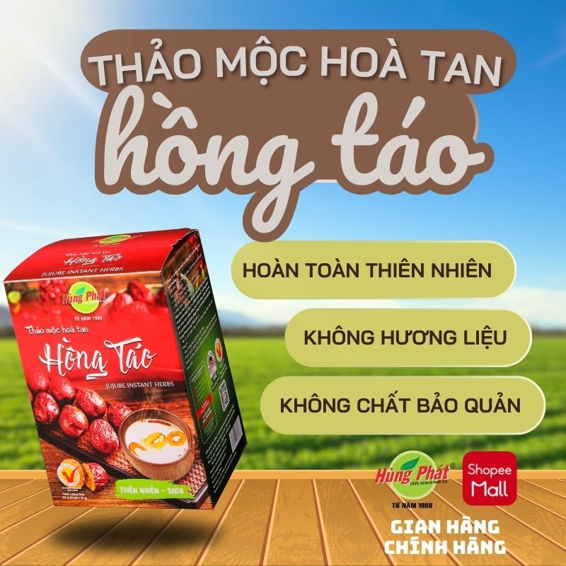 Thảo Mộc Hoà Tan Hồng Táo Hùng Phát Hộp 375g 15 Gói - Hỗ Trợ Bồi Bổ Khí Huyết | Shopee Việt Nam
