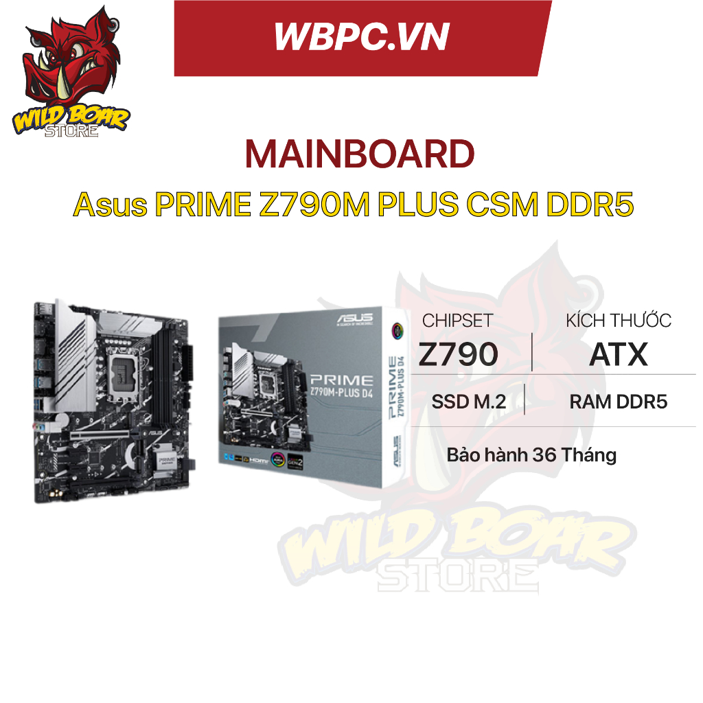 Mainboard Asus PRIME Z790M PLUS CSM DDR5 - Chính hãng | Shopee Việt Nam