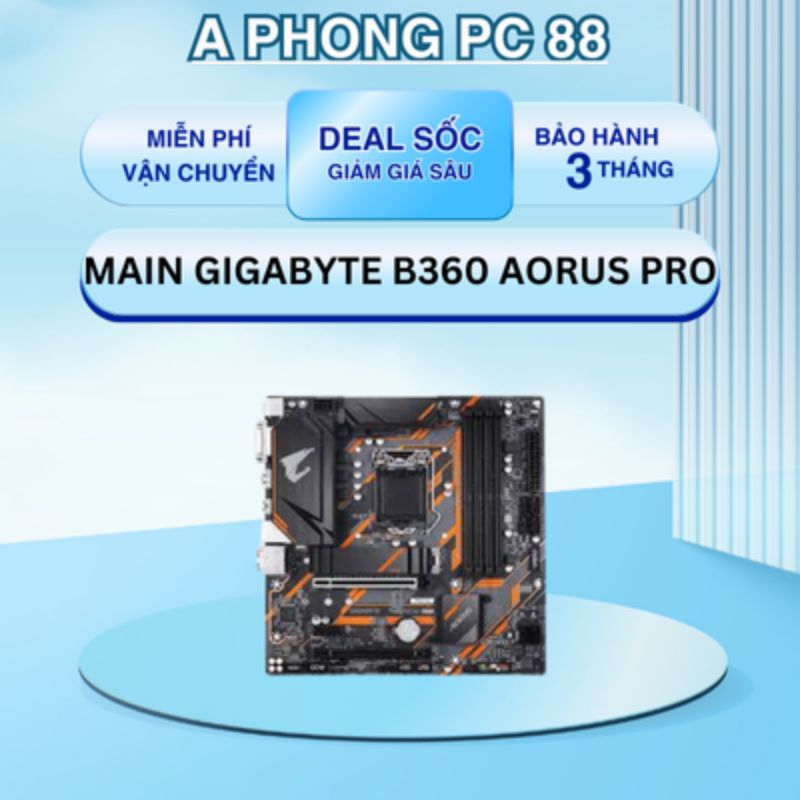 MAIN GIGABYTE B360 AORUS Pro bảo hành 3 tháng. | Shopee Việt Nam
