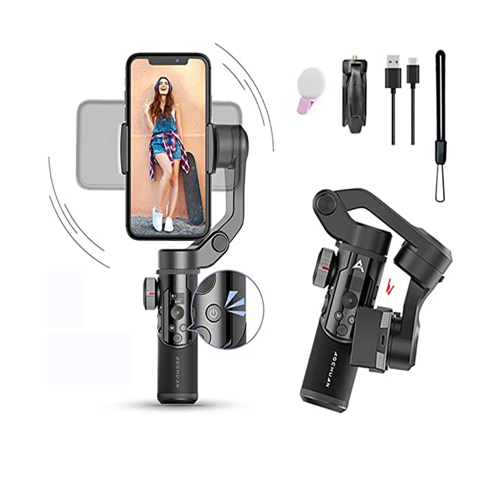 Gimbal Chống Rung Điện Thoại Aochuan Smart Xr Theo Dõi Chuyển Động Dành Cho Máy Ảnh, Điện Thoại ...