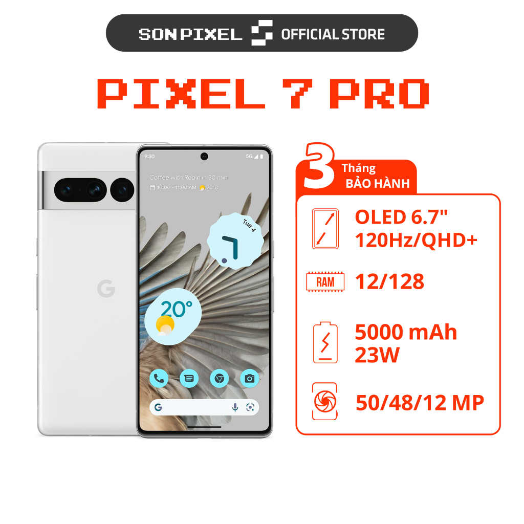 Điện Thoại Google Pixel 7 Pro, Chip Google Tensor G2, ROM 128GB/256GB. SonPixel | Shopee Việt Nam