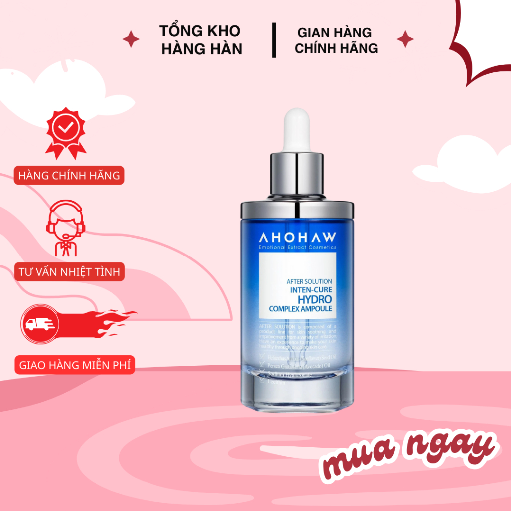 Tinh Chất Cấp Ẩm Ahohwa Inten-Cure Hydro Complex Ampoule (50ml/150ml ...