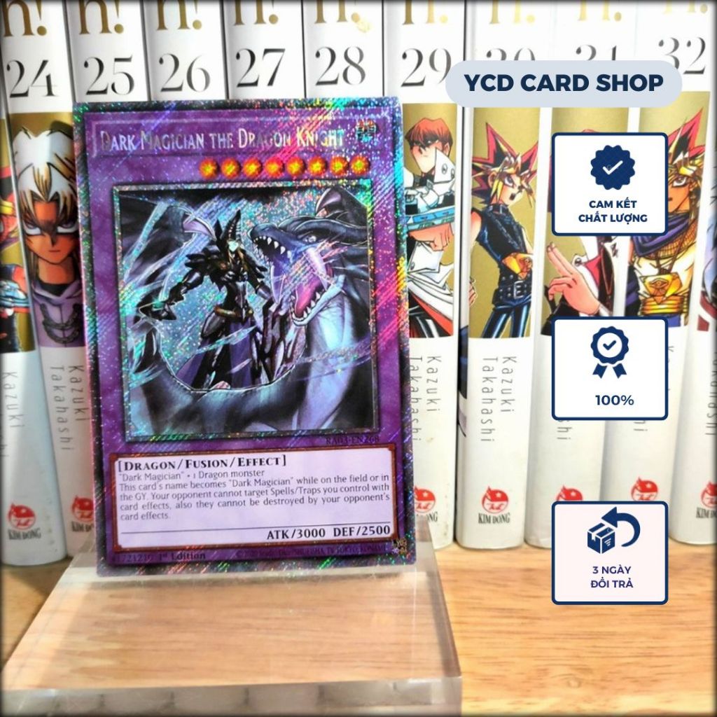 [YCDcardgame] Thẻ Bài Yugioh Chính Hãng Dark Magician the Dragon Knight – Platinum Secret Rare ...