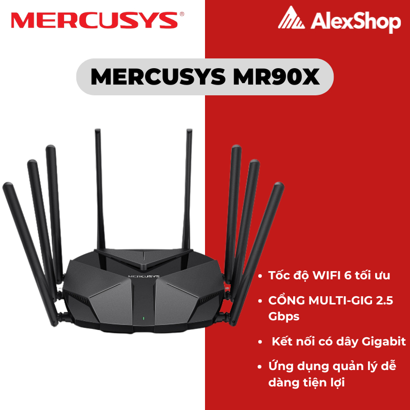 [2025] Router WiFi 6 MERCUSYS MR90X / MR80X / MR62X / MR60X, Tốc Độ ...