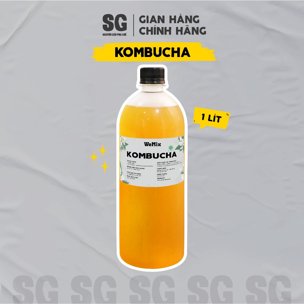 Trà Kombucha Chai 1 Lít | Nguyên Liệu Pha Chế SG | Shopee Việt Nam