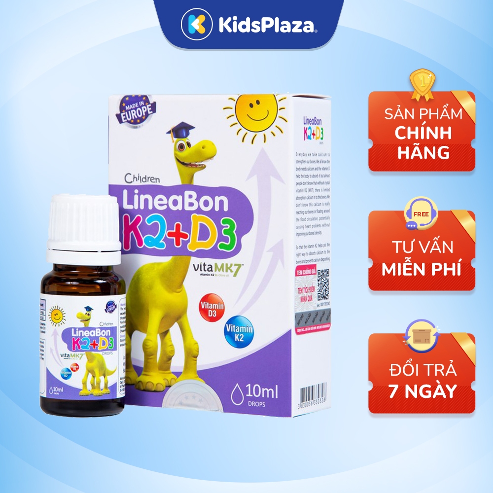 Lineabon - Vitamin D3 K2 Tinh Khiết cho bé [Lọ 10ml] | Shopee Việt Nam