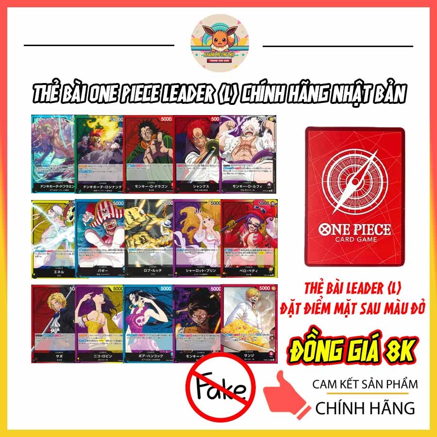 Thẻ Bài One Piece Leader chính hãng Japan | Shopee Việt Nam