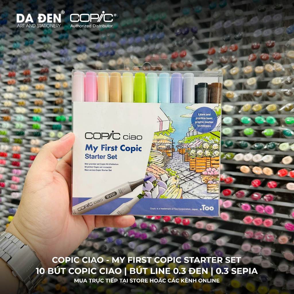 [DA ĐEN - QUẬN 3] Set Bút Marker Cao Cấp Copic Ciao - My First Copic Starter Set | Shopee Việt Nam
