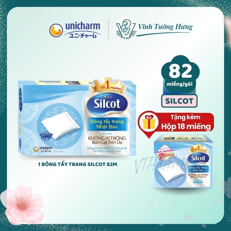 Bông trang điểm (bông tẩy trang) Silcot 82 miếng/hộp | Shopee Việt Nam