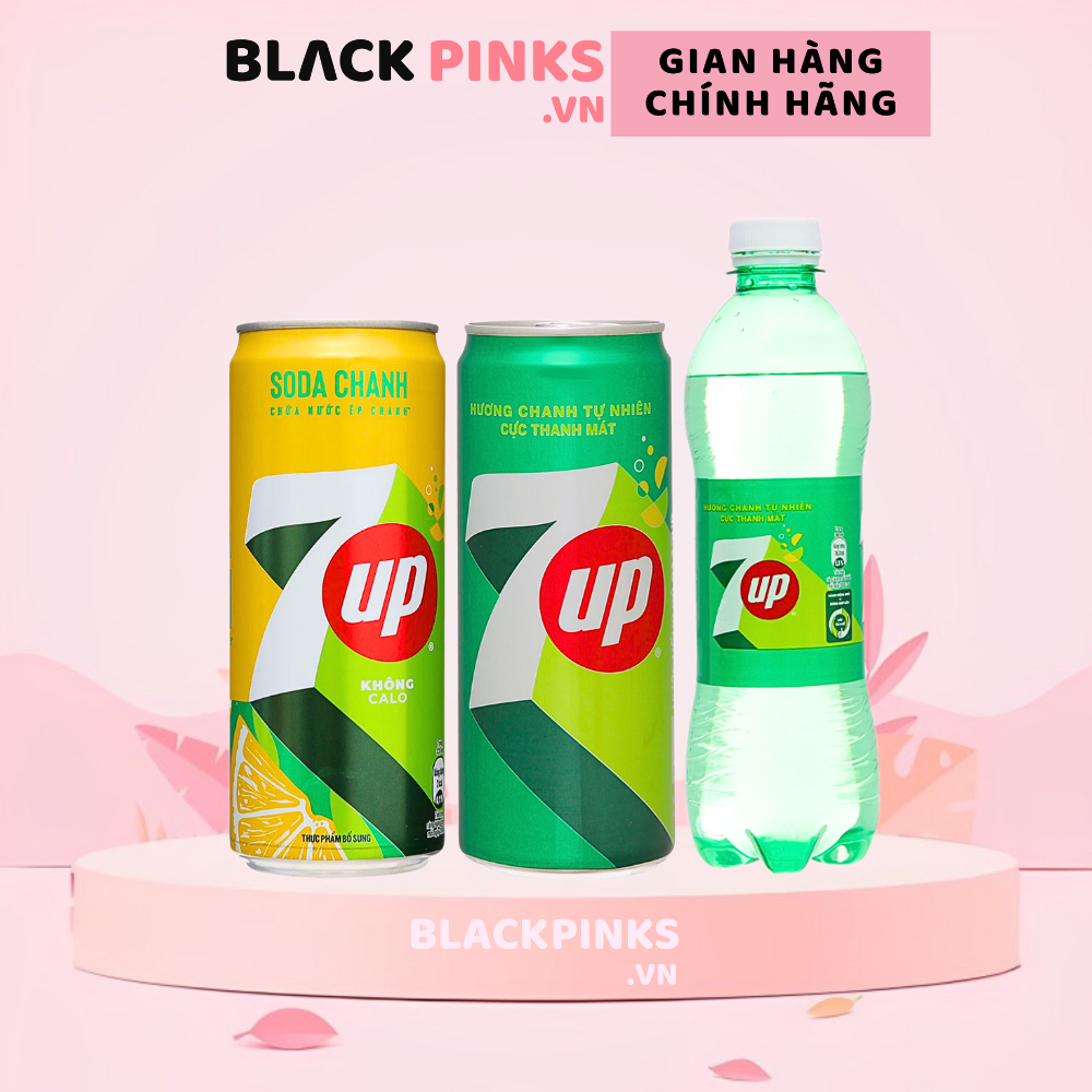 Nước ngọt có gaz 7Up vị nguyên bản/soda chanh lon 320ml & chai 390ml/1.5L | Shopee Việt Nam